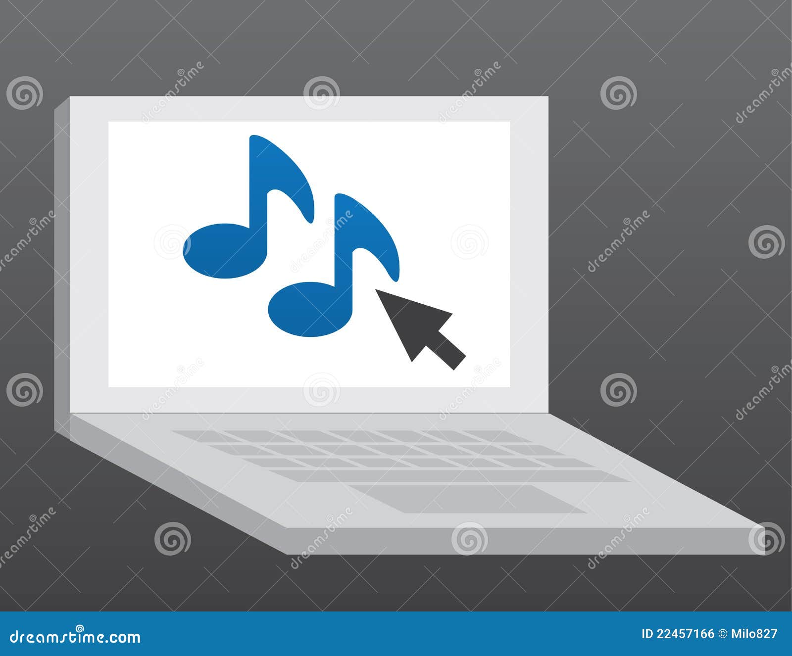 Computer Music stock vector. Illustration of arrow, electronic - 22457166