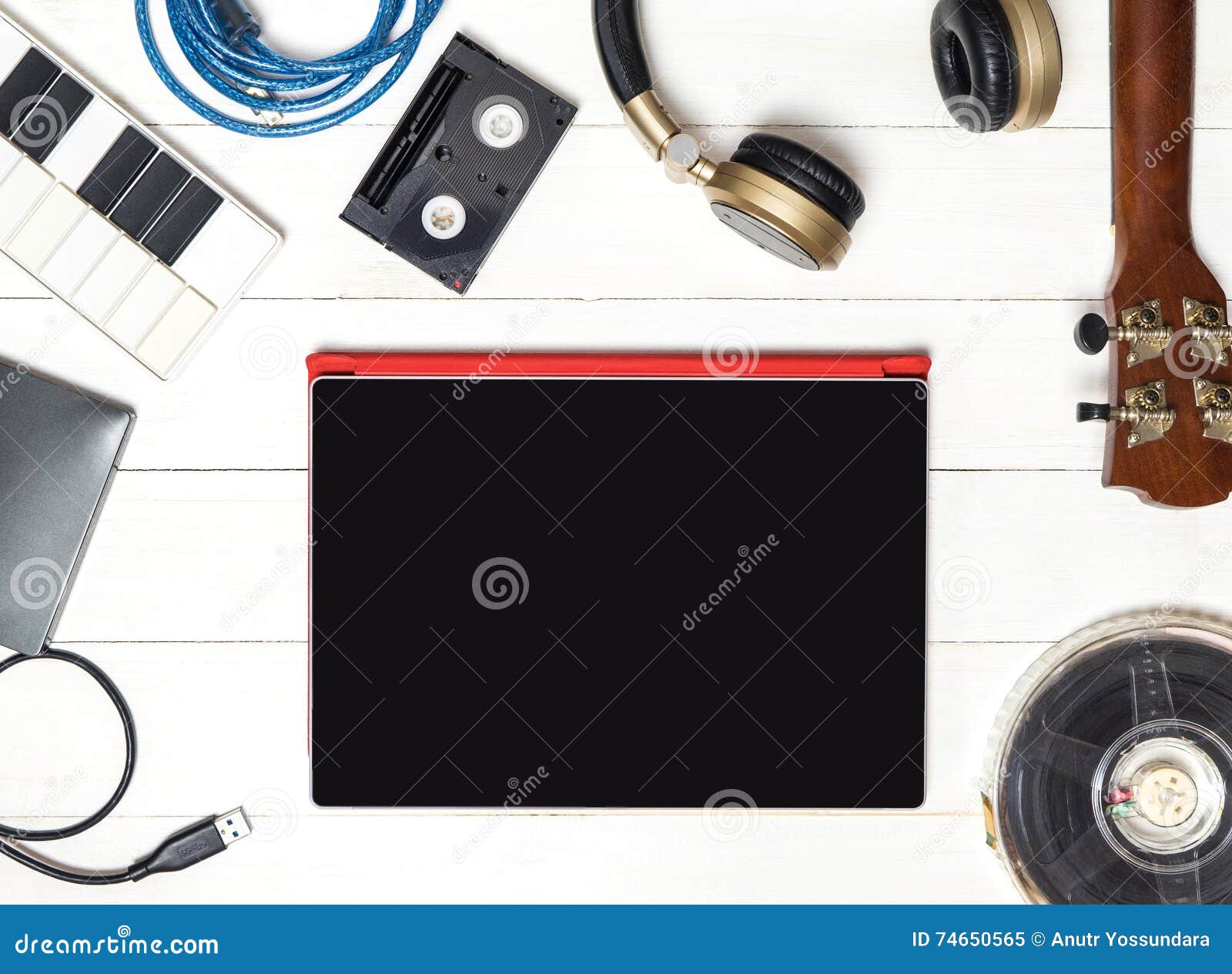 Computer Music Production Instruments. Stock Image - Image of musical ...