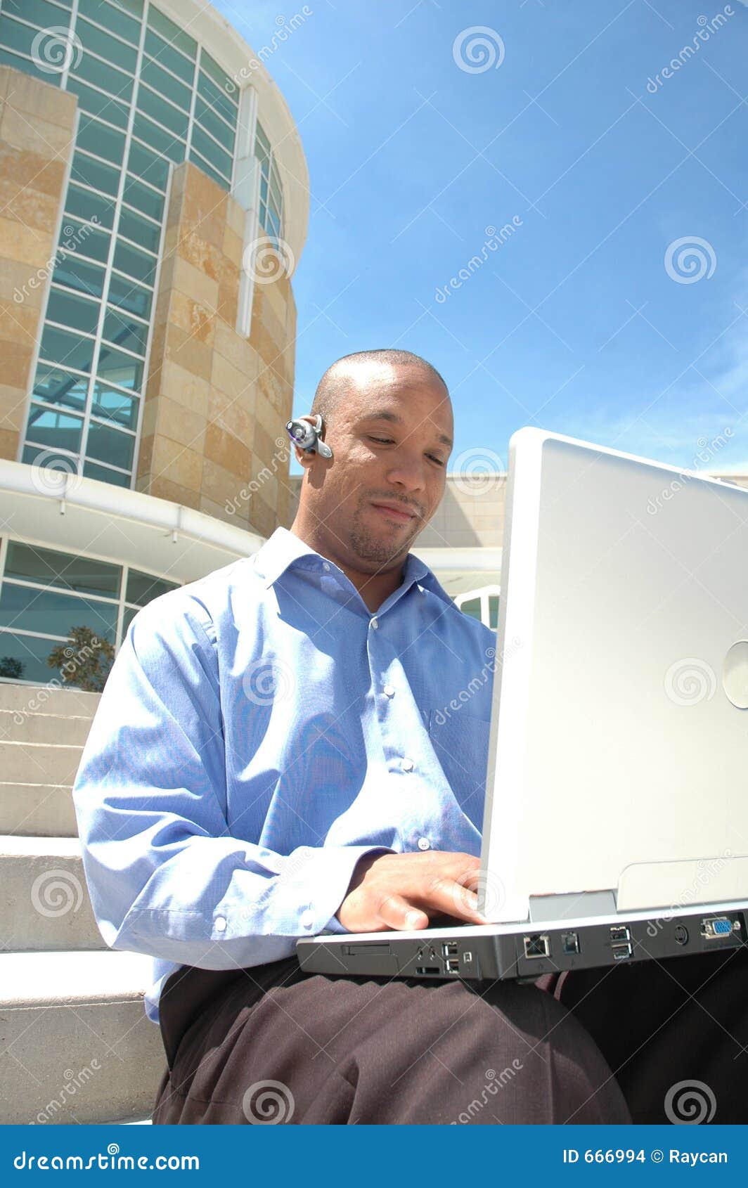 Computer Nap stock photo. Image of blue, black, businessman - 666994