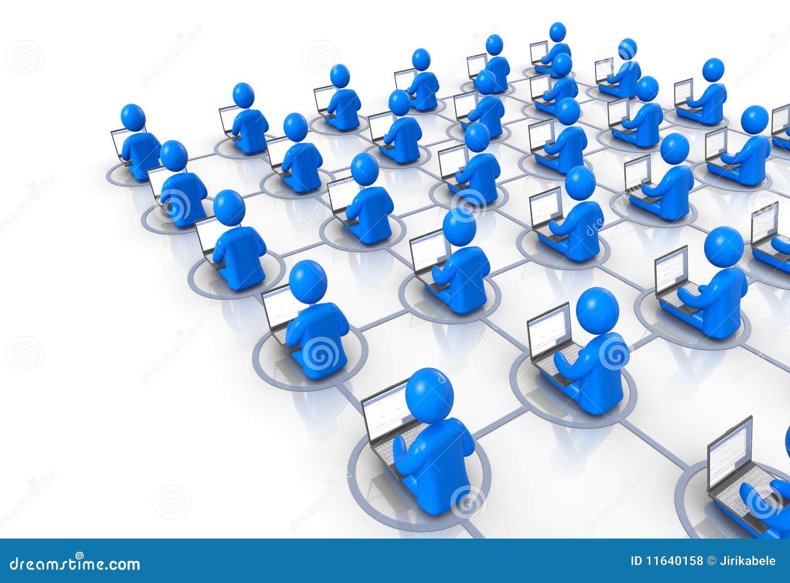 Computer Network stock photo. Image of abstract, cooperation - 11640158