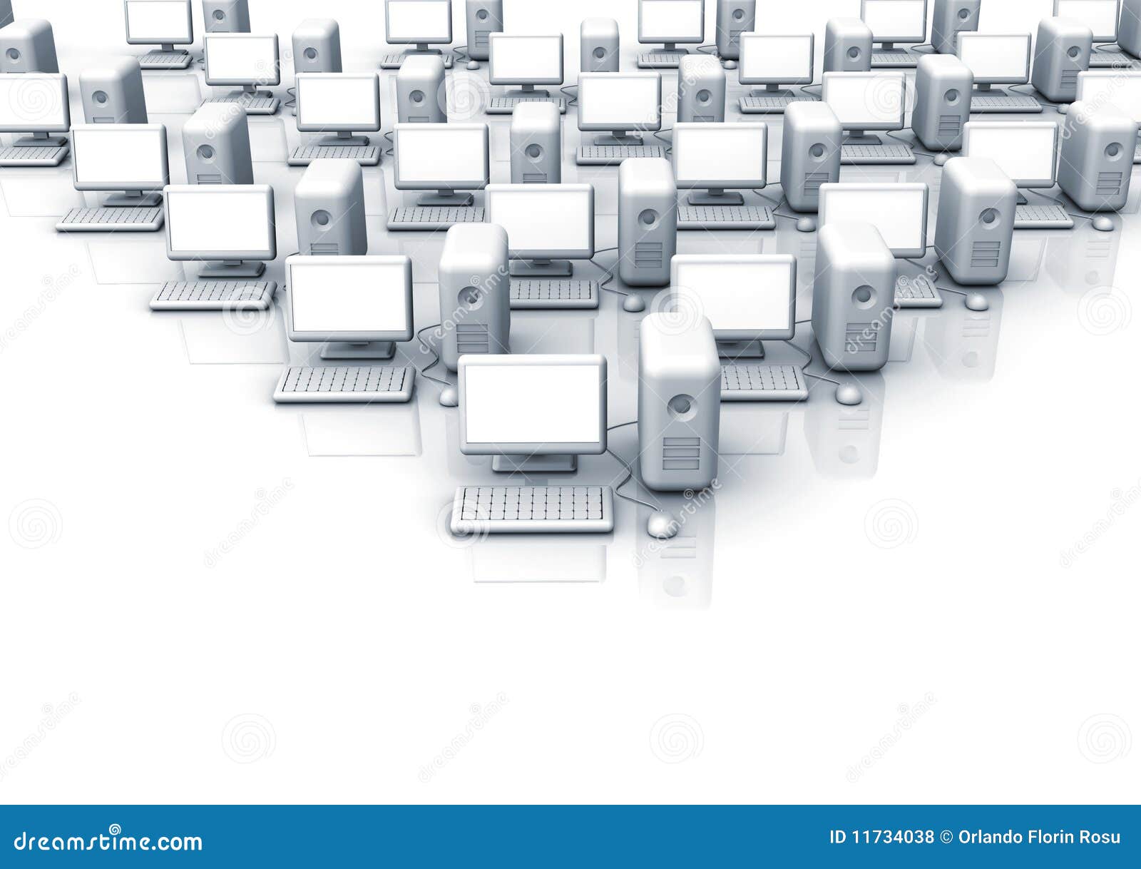 Computer network stock illustration. Illustration of computer - 11734038