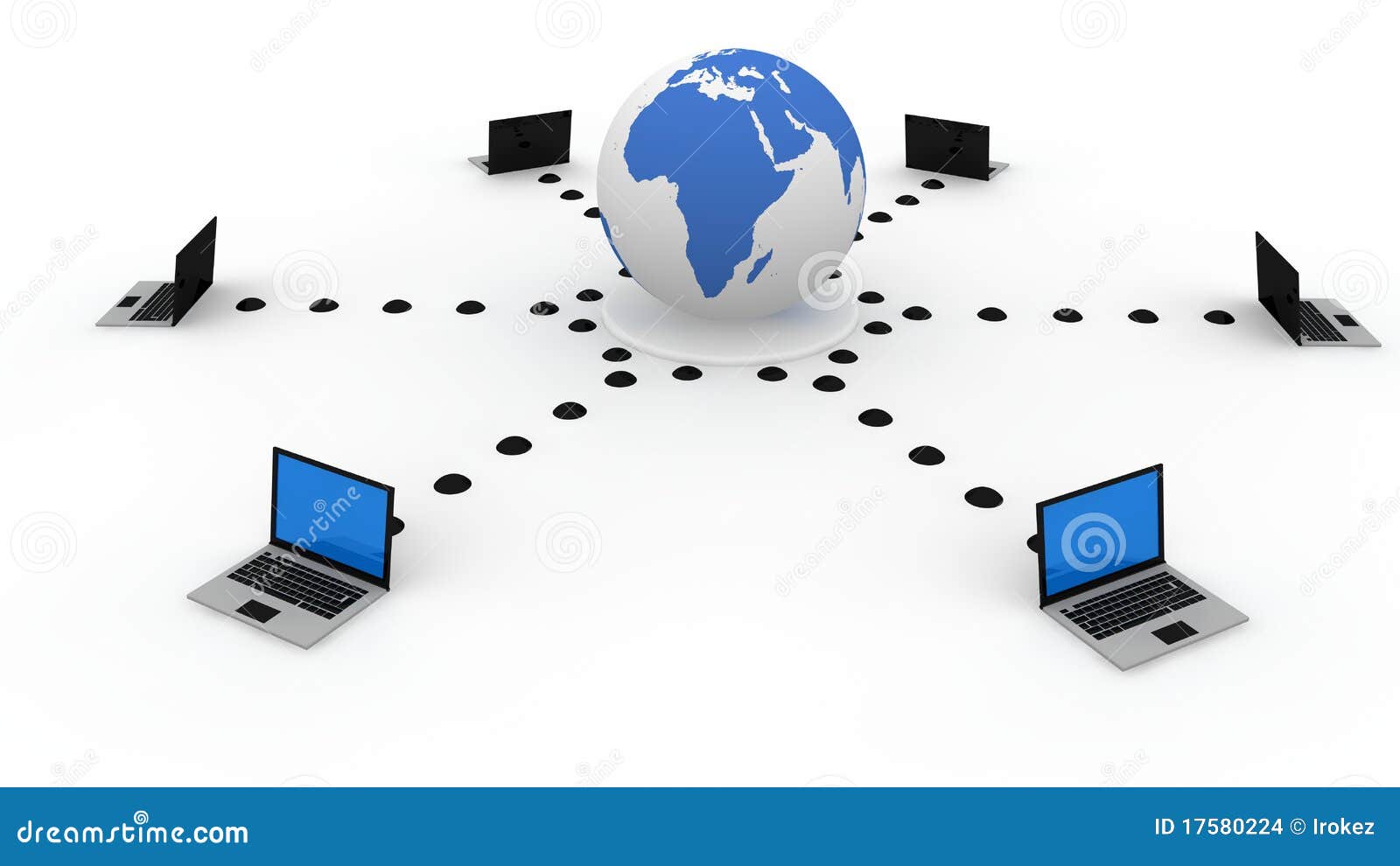 Computer Network stock illustration. Illustration of earth - 17580224