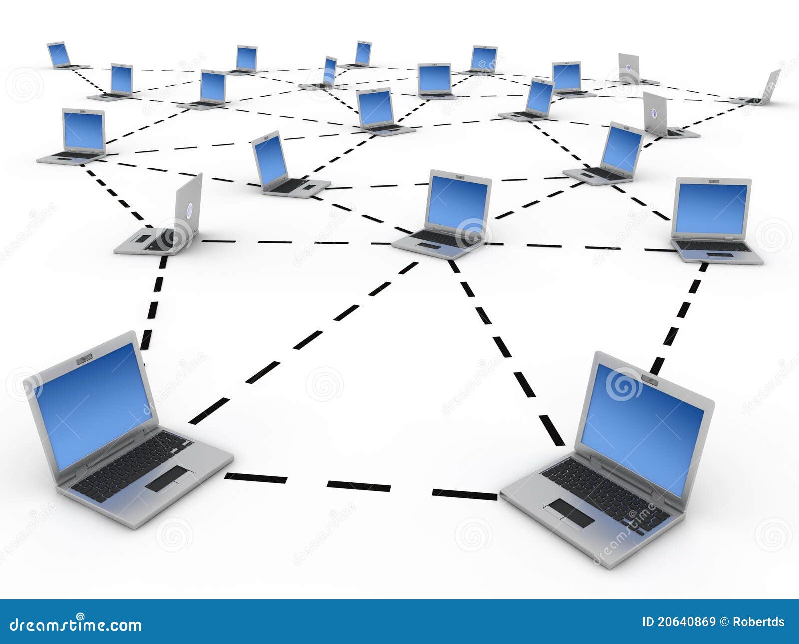 Computer network stock illustration. Illustration of connections - 20640869