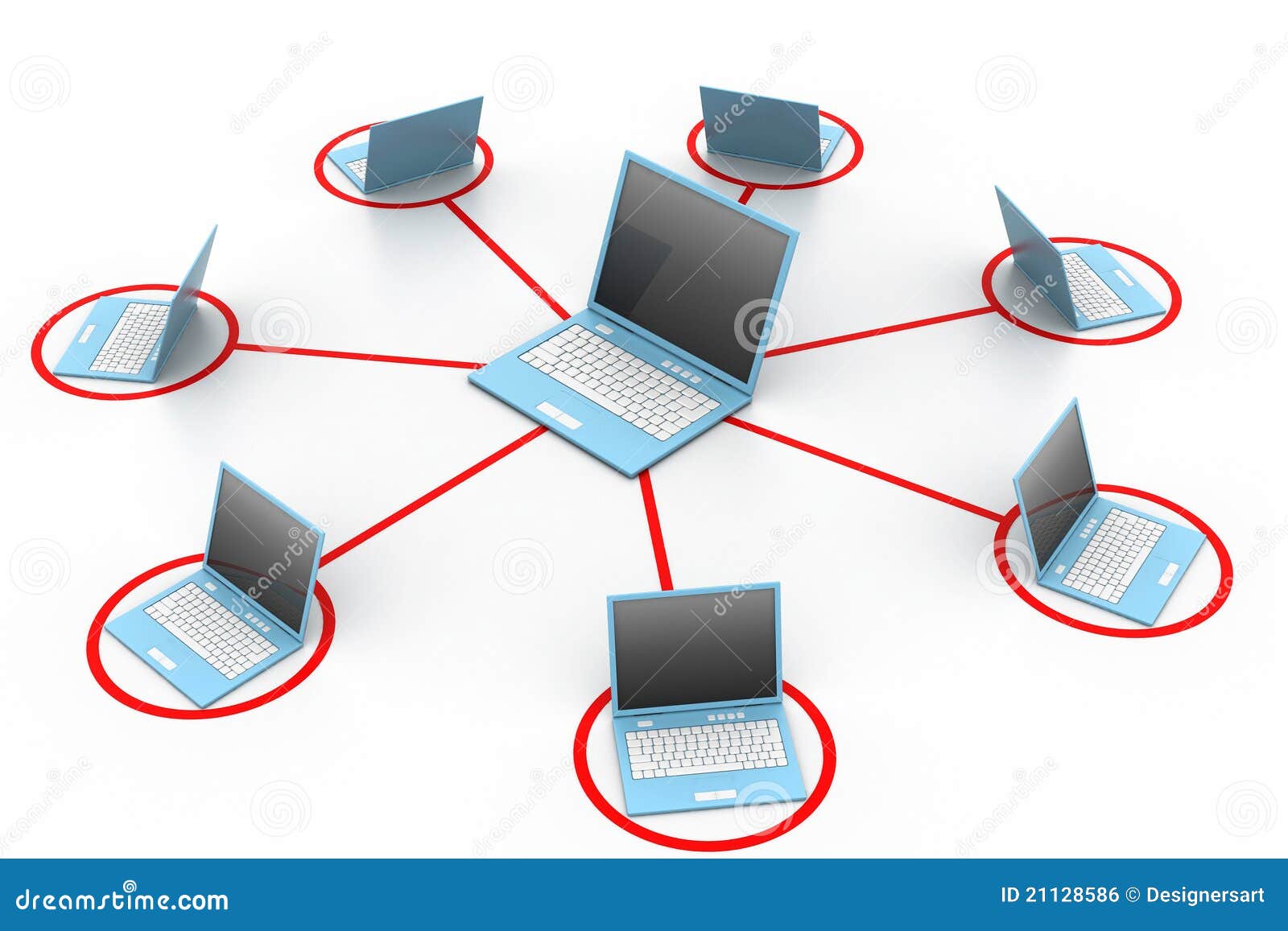 Computer network stock illustration. Illustration of digital - 21128586