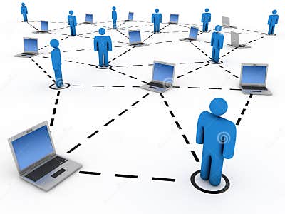 Computer network stock illustration. Illustration of diagram - 23258524