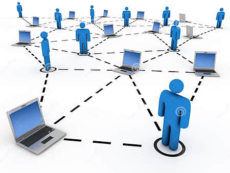 Computer network stock illustration. Illustration of diagram - 23258524