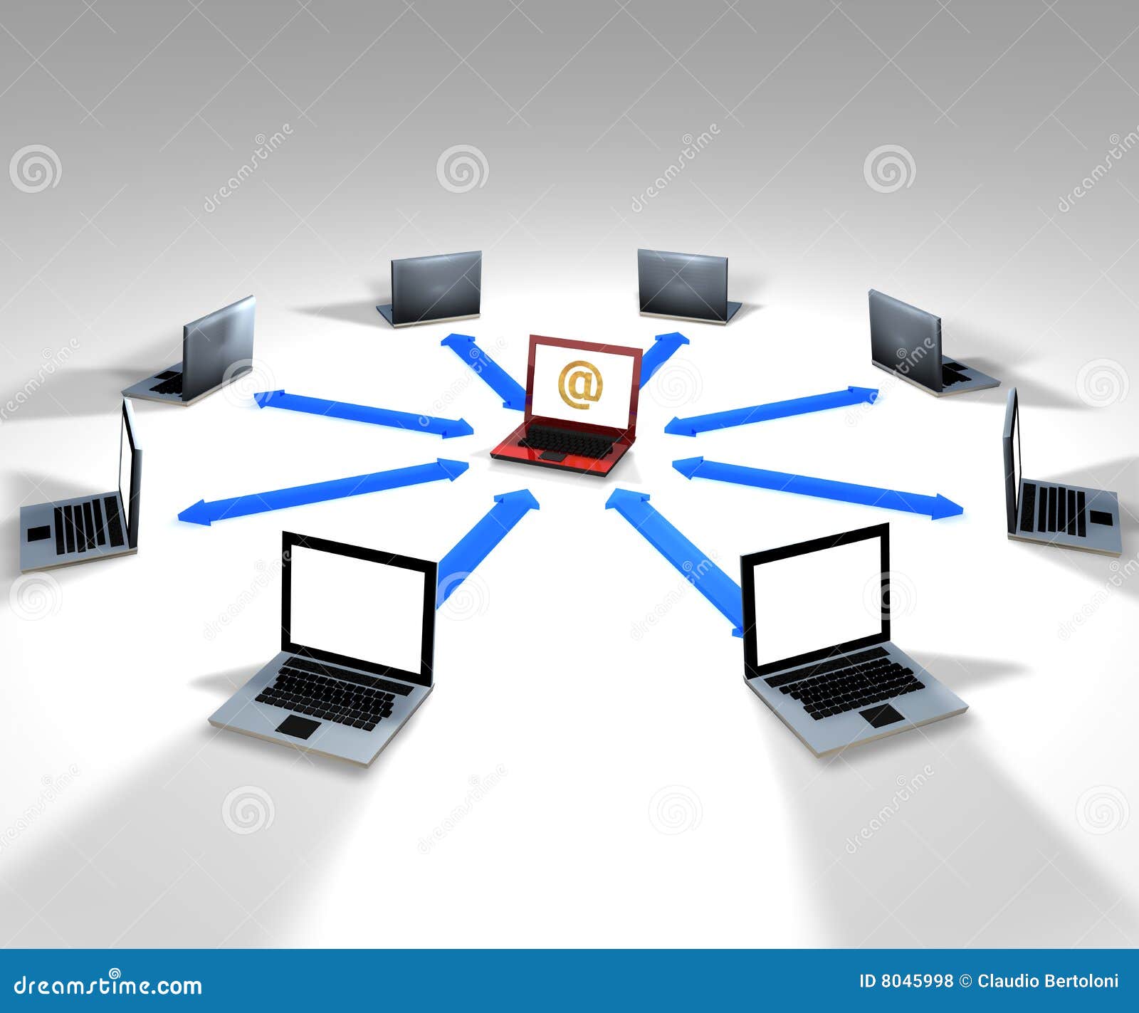 Computer network stock illustration. Illustration of copyspace - 8045998