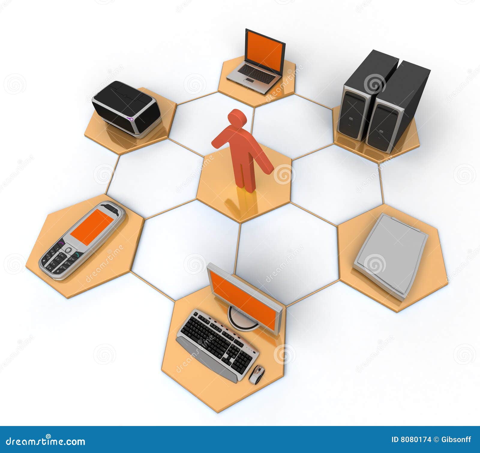 Computer Network stock illustration. Illustration of internet - 8080174