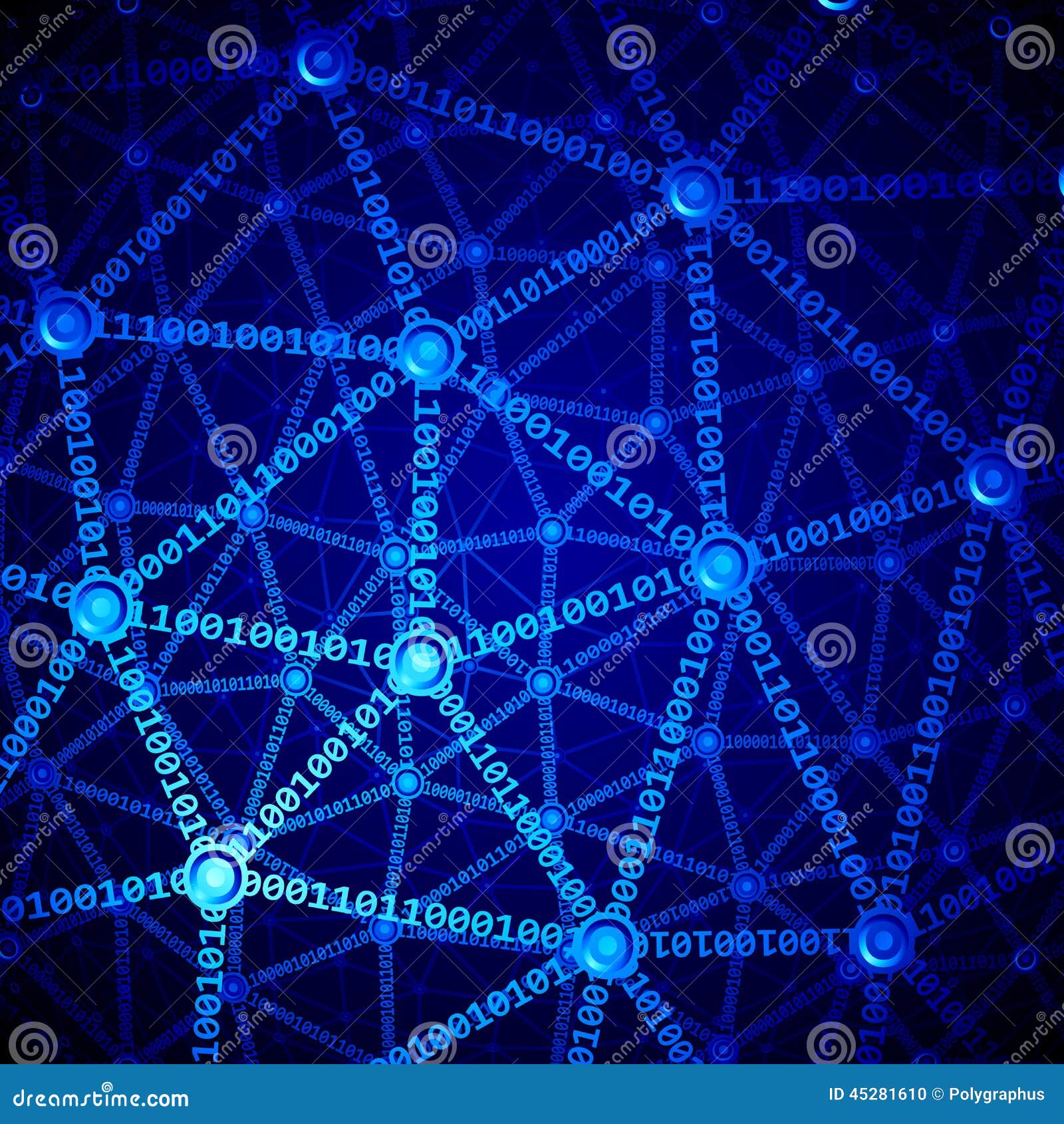 Computer network stock vector. Illustration of cybernetic - 45281610