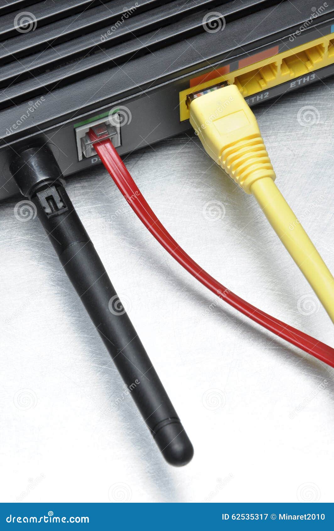 Computer Network Cable and Internet Route Stock Image - Image of ...