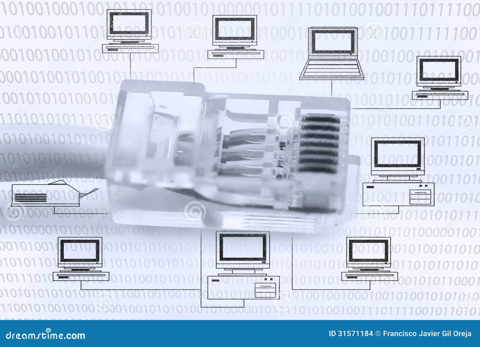 Computer Network Cable (RJ45) Stock Photo - Image of bits, global: 31571184