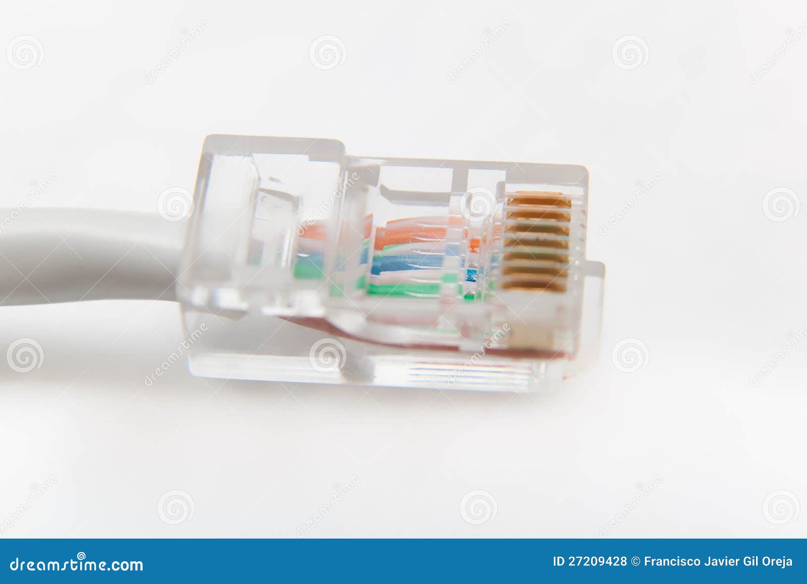 Computer Network Cable (RJ45) Stock Photo - Image of technology ...