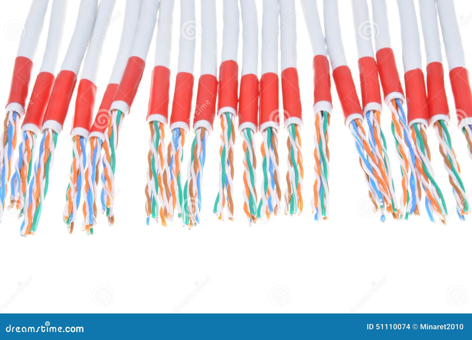 Computer network cables stock photo. Image of electrical - 51110074
