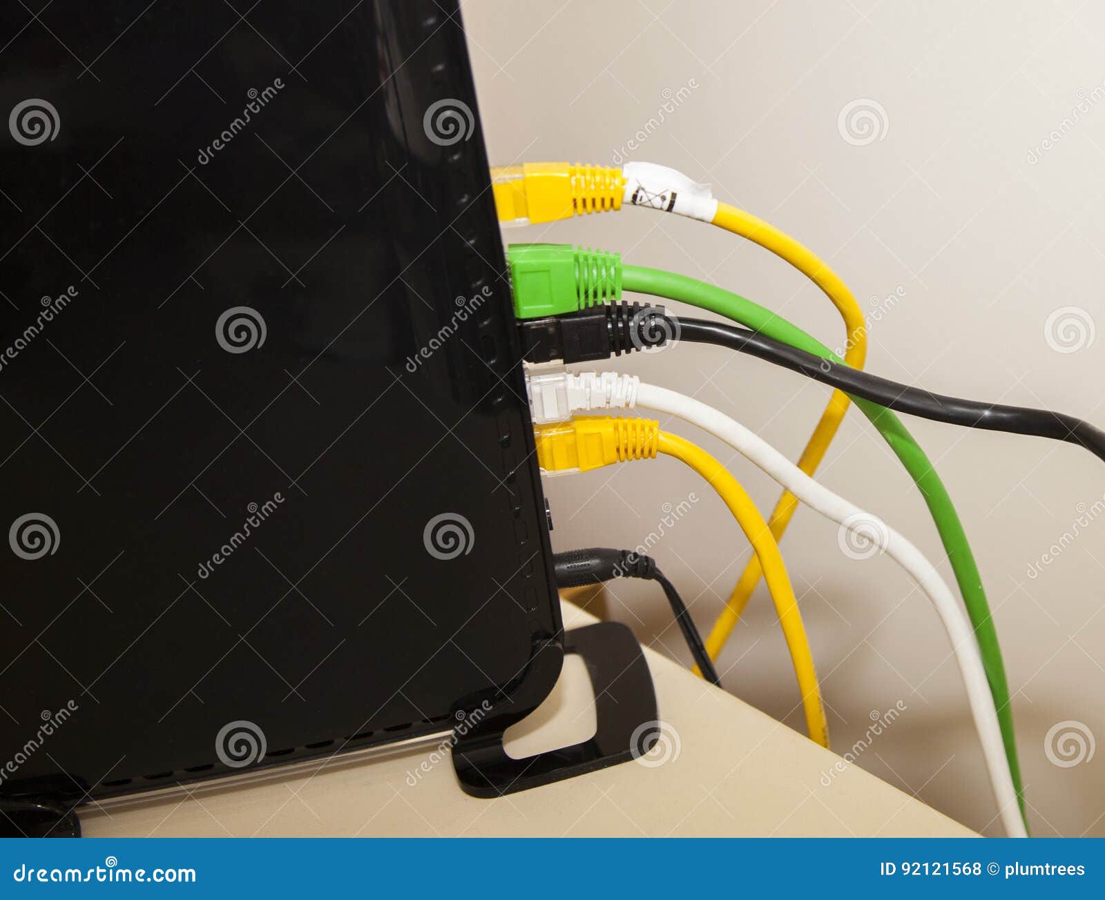 Computer Network Cables, Office Stock Photo - Image of cables, cloud ...