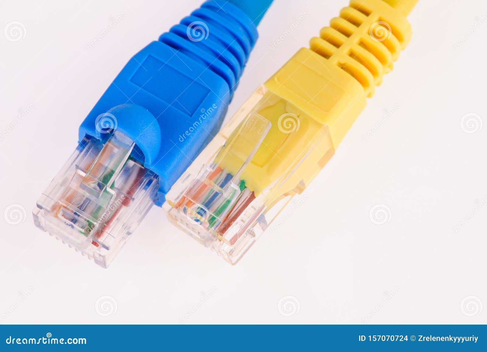 Computer Network Cables Over Grey Background Stock Photo - Image of ...