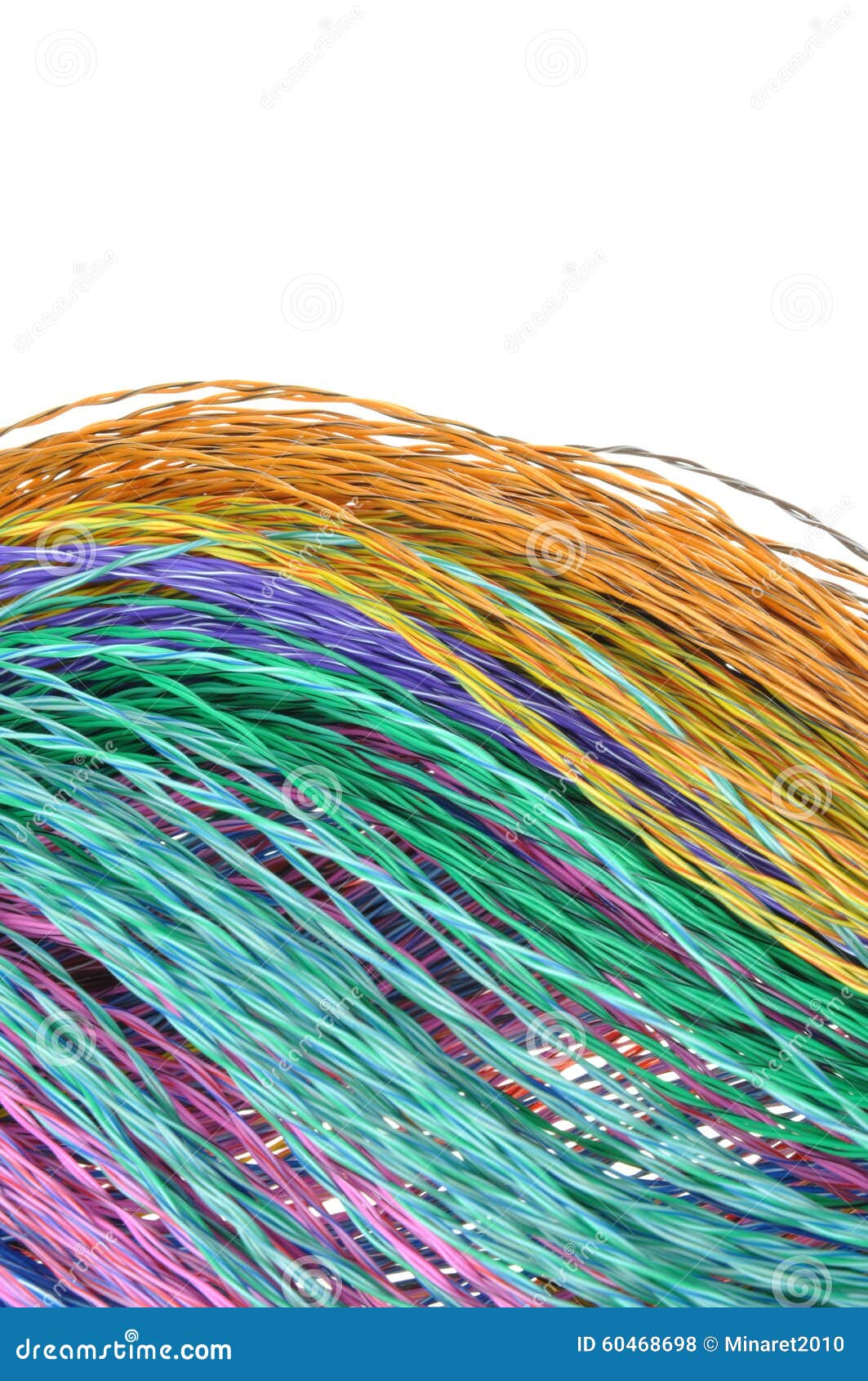 Computer Network Color Wires Stock Photo - Image of electric, link ...