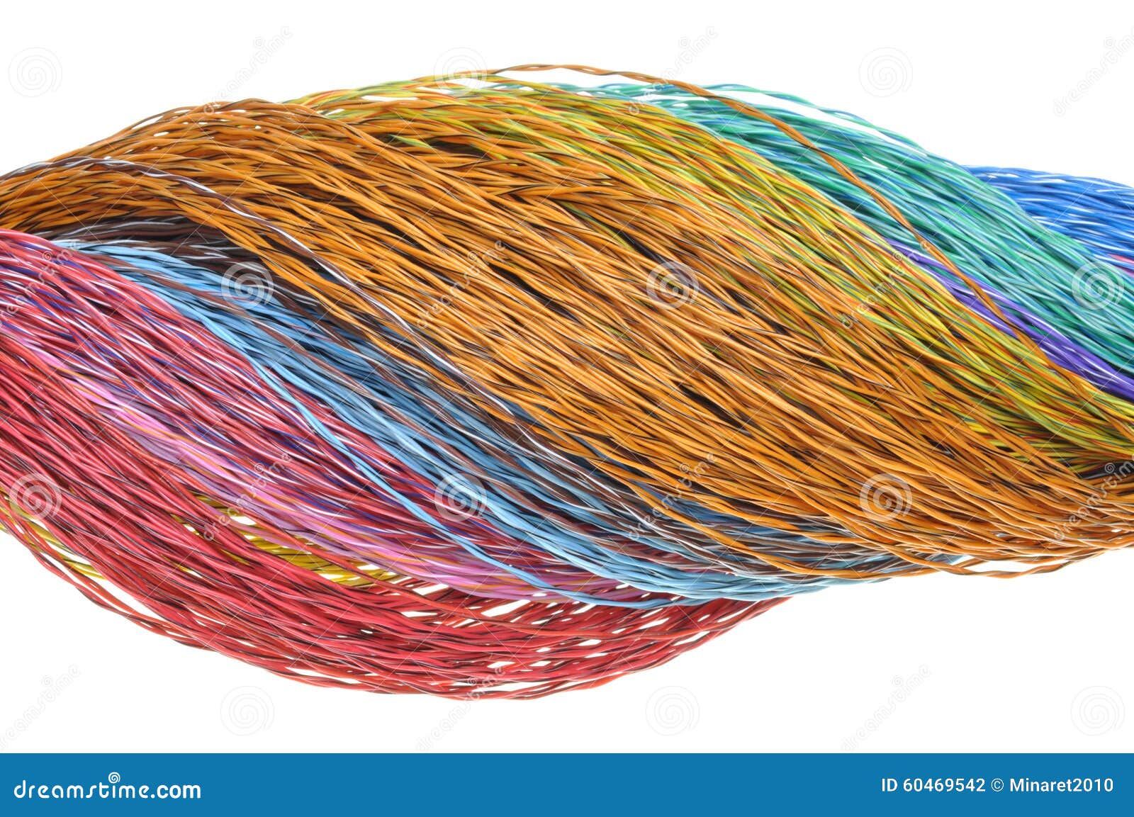 Computer Network Color Wires Stock Photo - Image of link, equipment ...