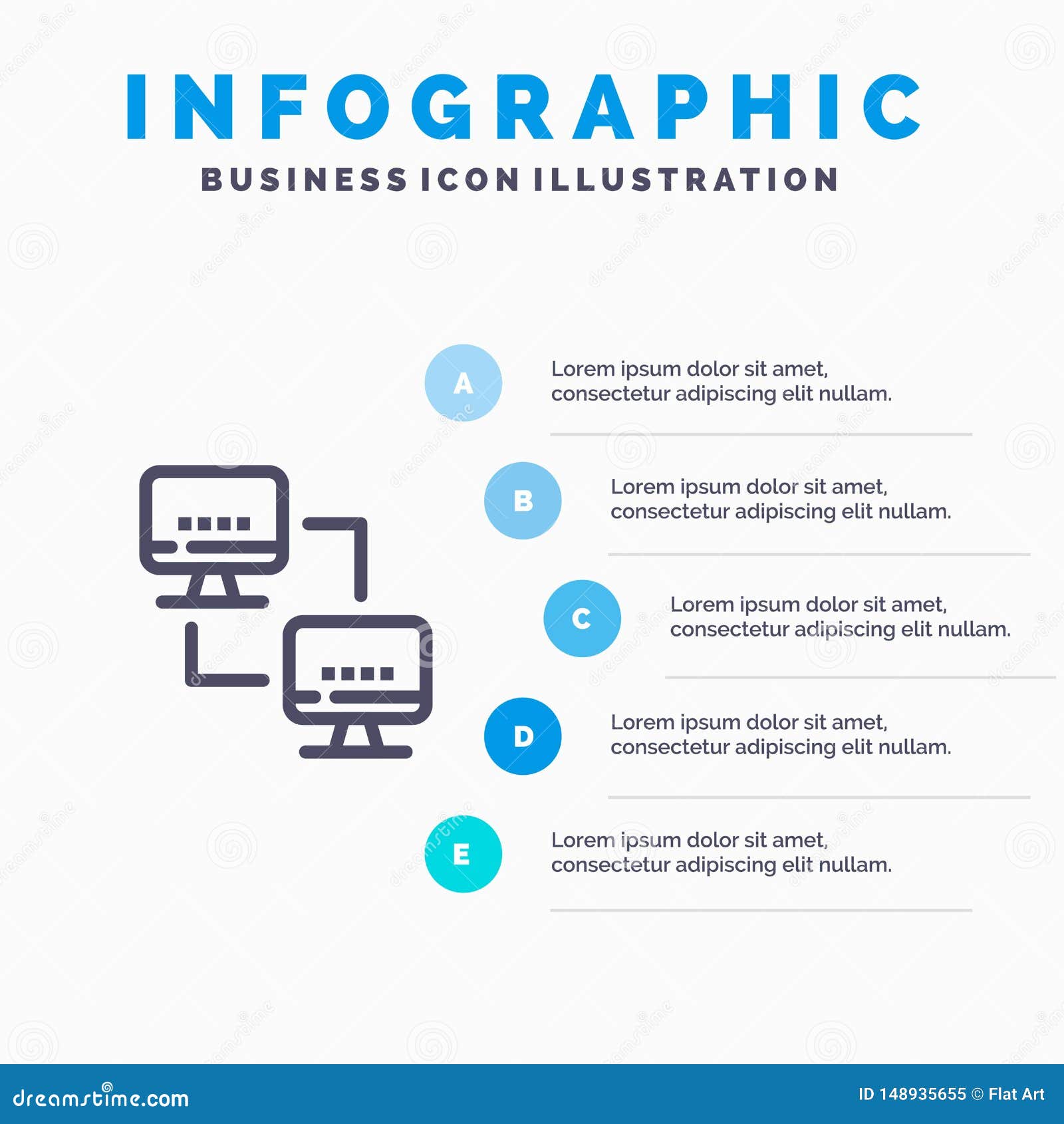 Computer, Network, Computing, Computers Blue Infographics Template 5 ...