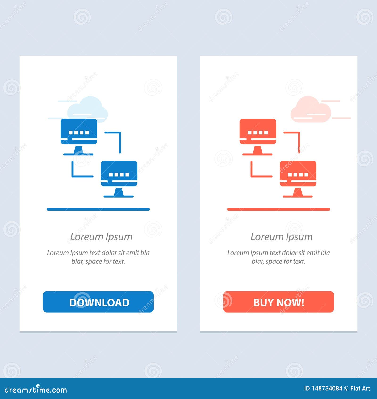 Computer, Network, Computing, Computers Blue and Red Download and Buy ...