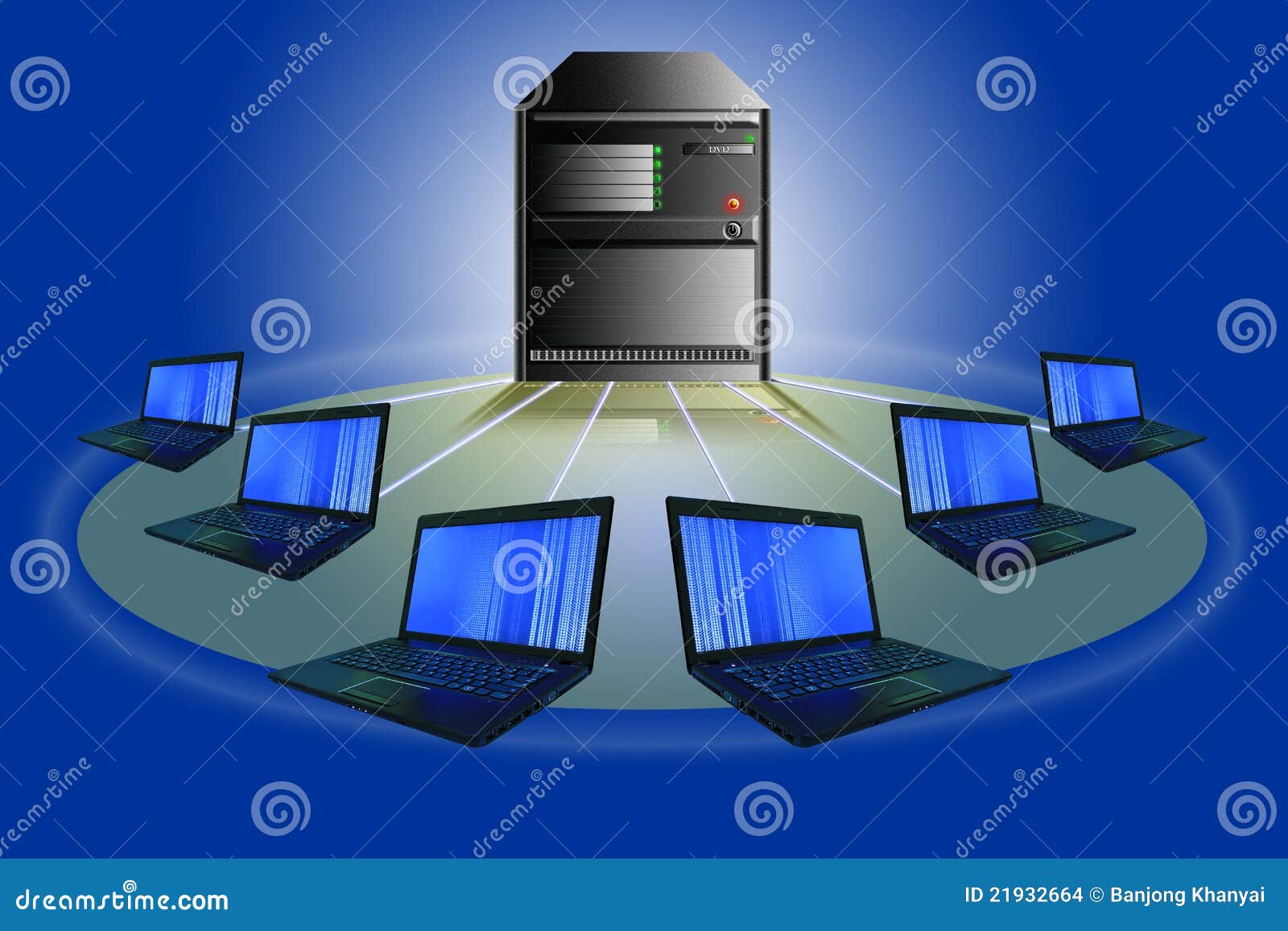Computer network concept. stock photo. Image of blue - 21932664