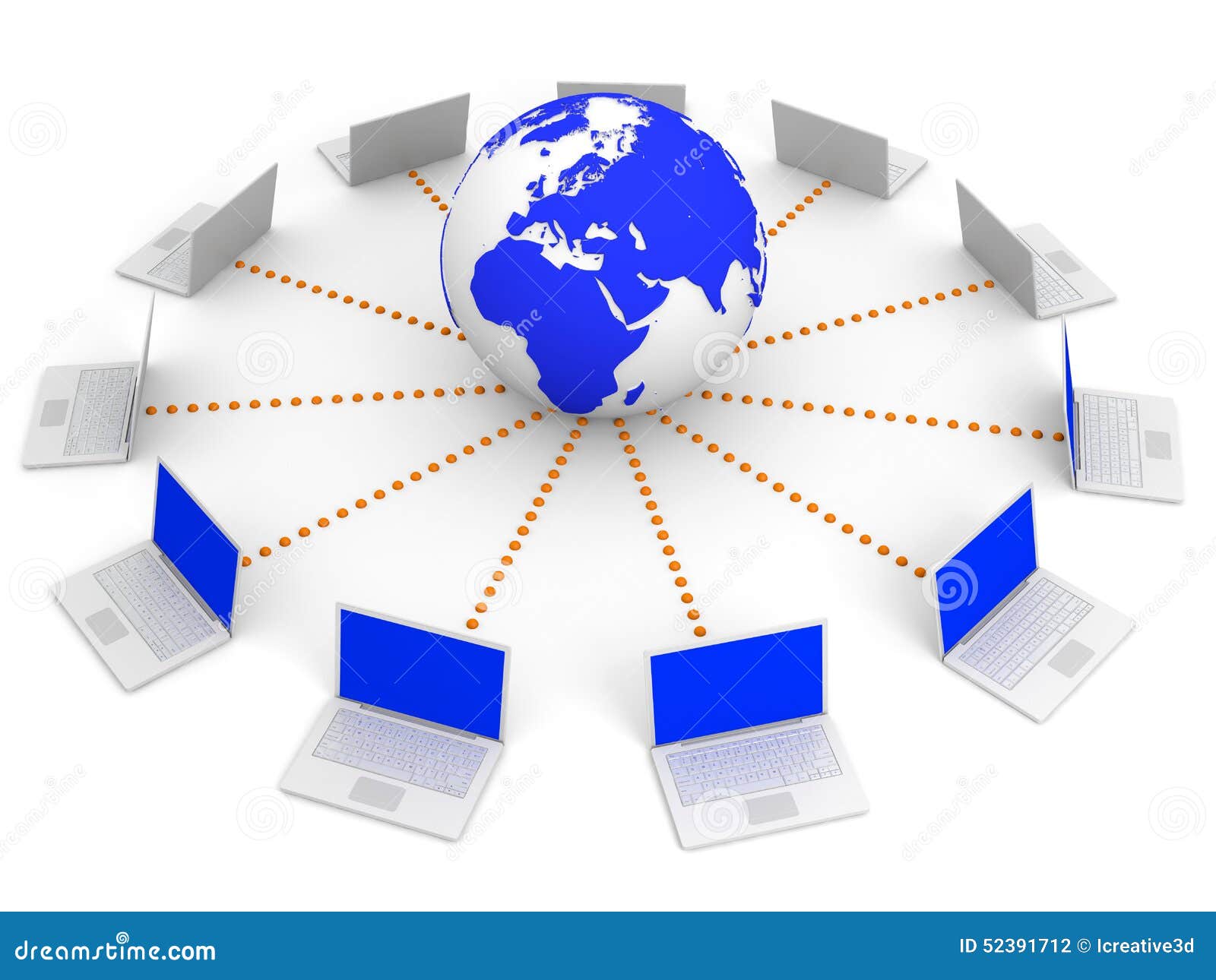 Computer network concept. stock illustration. Illustration of ...