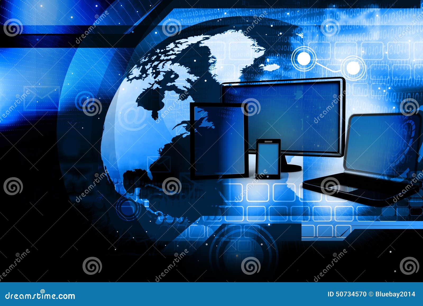 Computer network concept stock photo. Image of computer - 50734570