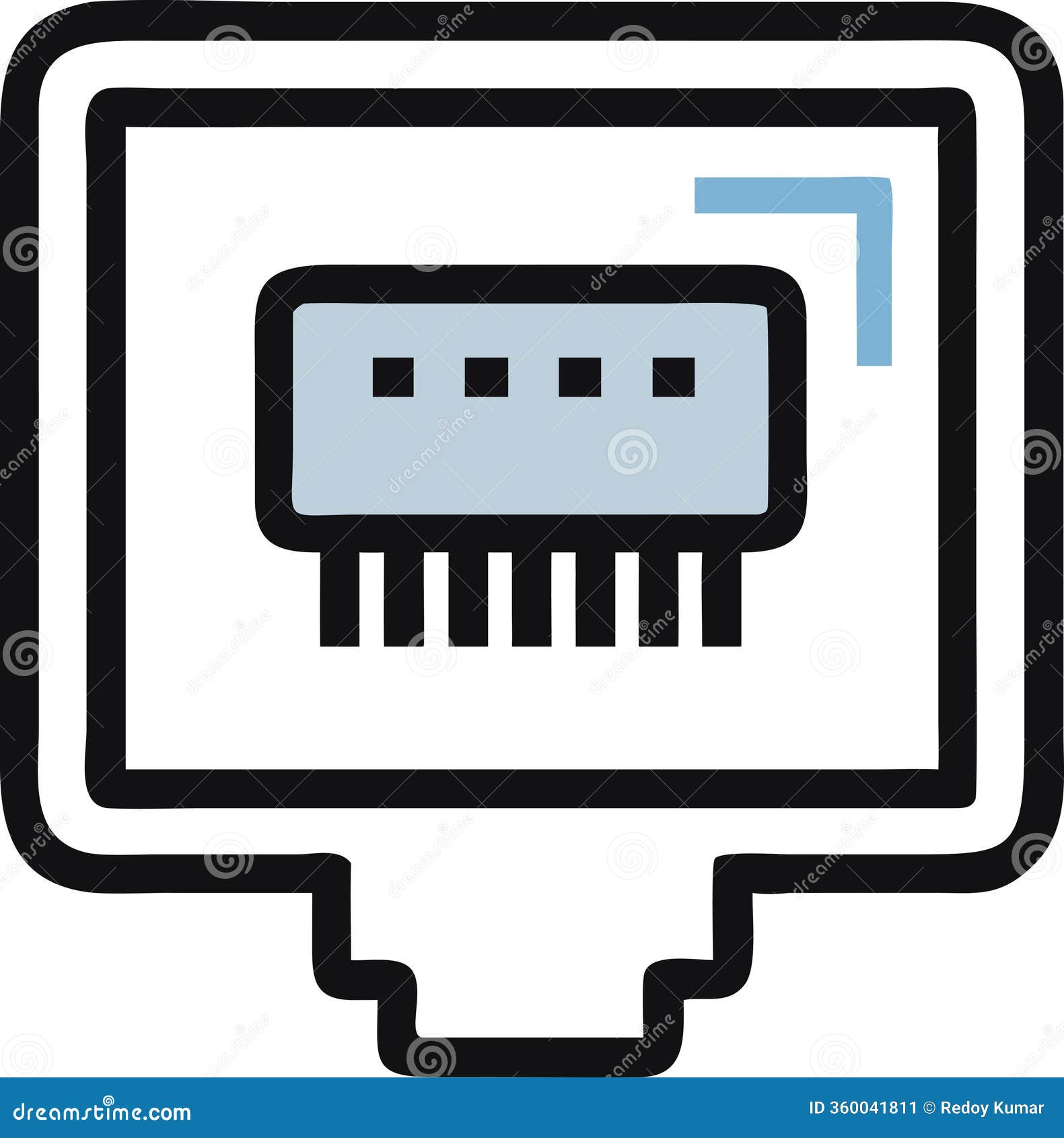 Computer Network Connection Icon – Internet, Data Sharing & Networking ...