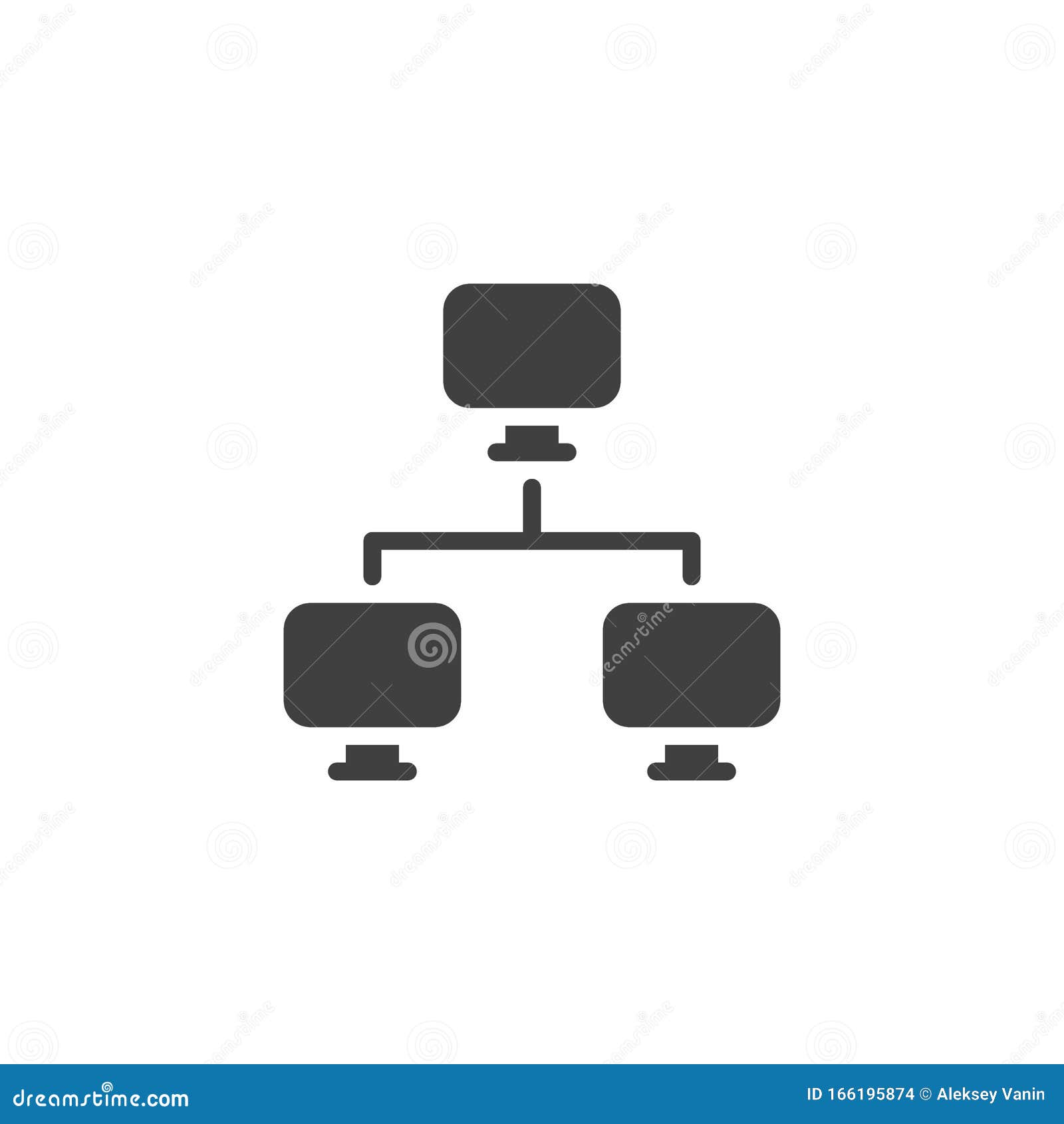 Computer Network Connection Vector Icon Stock Vector - Illustration of ...