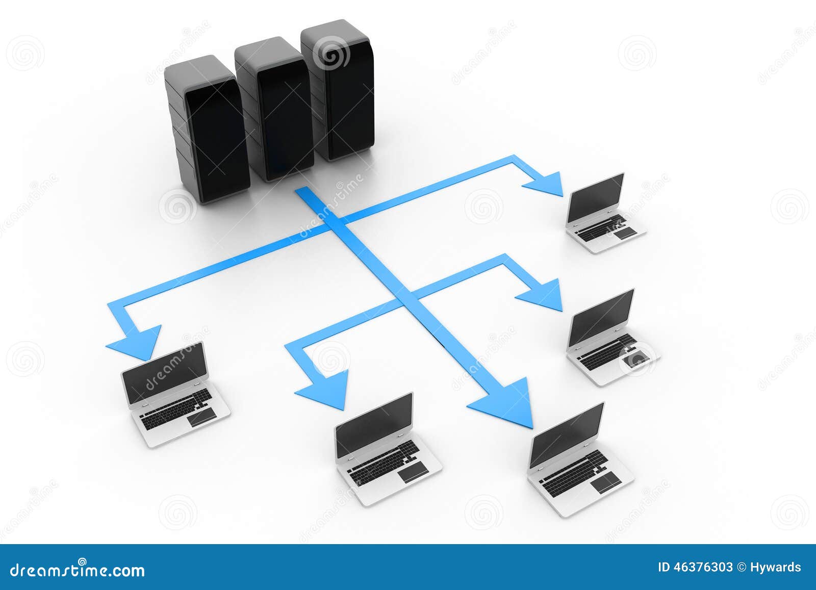 Computer network stock illustration. Illustration of communication ...