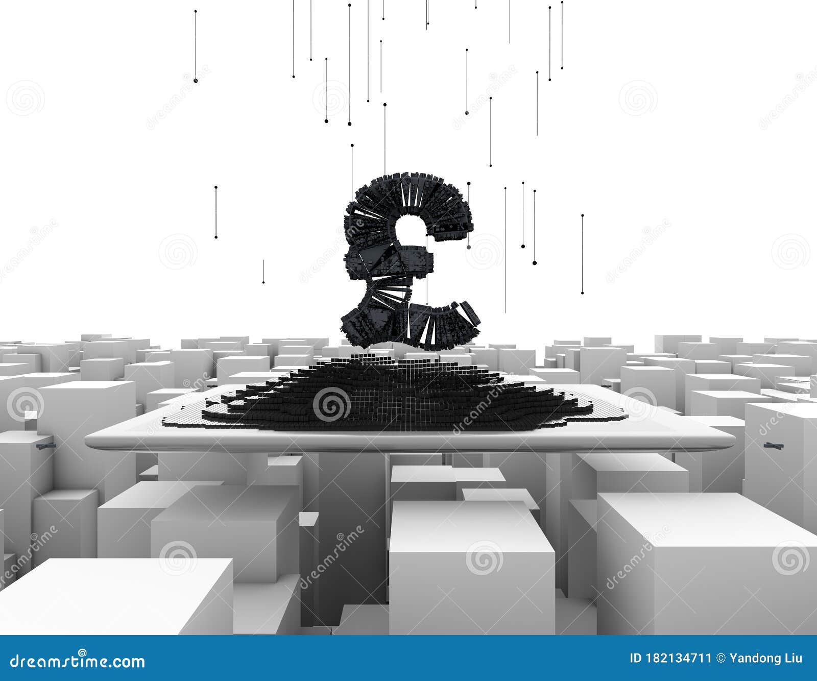 Computer Network Digital Technology, Financial Data Transmission, Pound ...