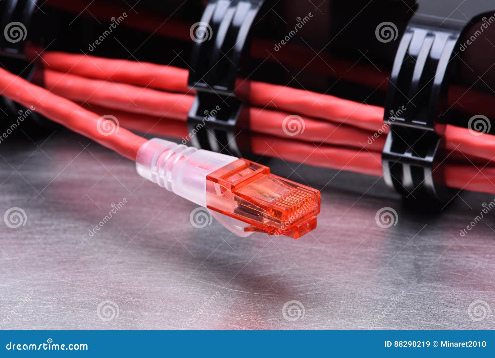 Computer Network Ethernet Cables Stock Image - Image of adsl, digital ...
