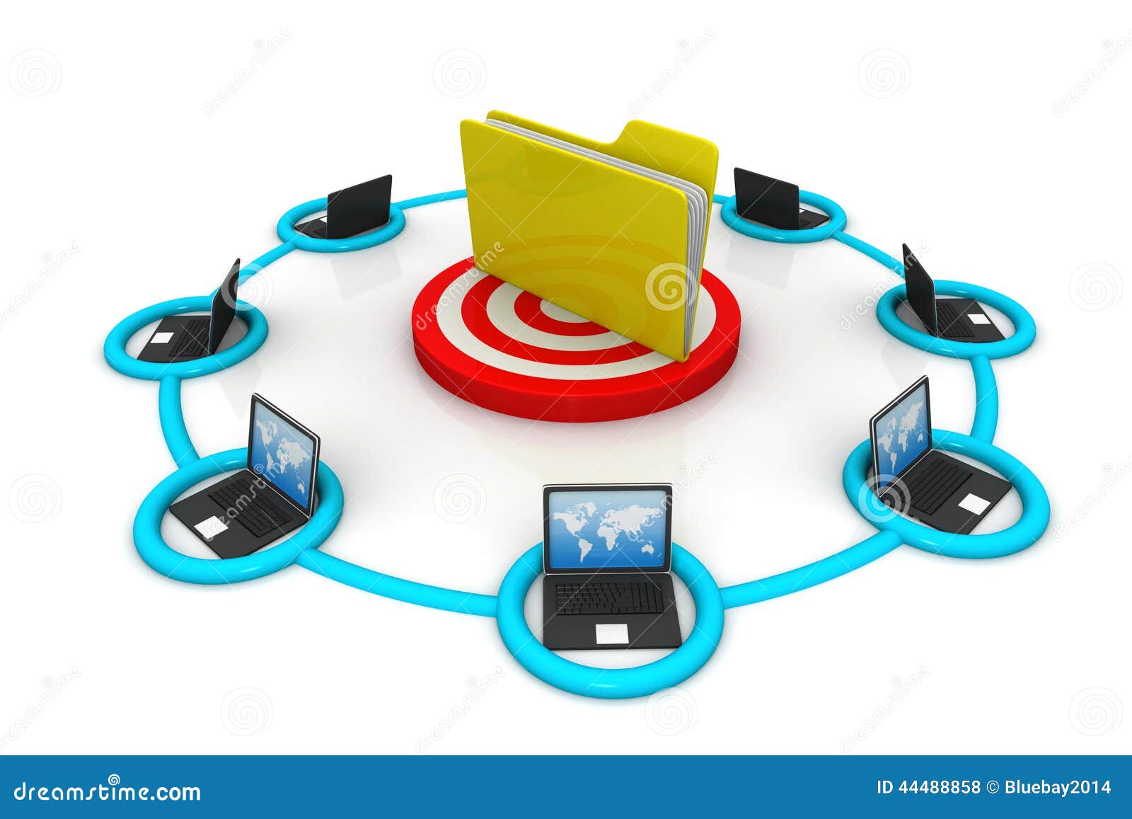 Computer network stock illustration. Illustration of global - 44488858