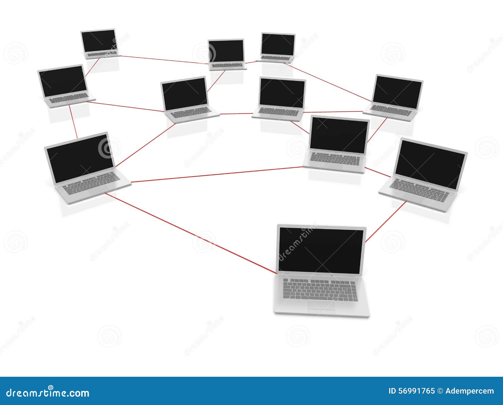 Computer network stock illustration. Illustration of community - 56991765