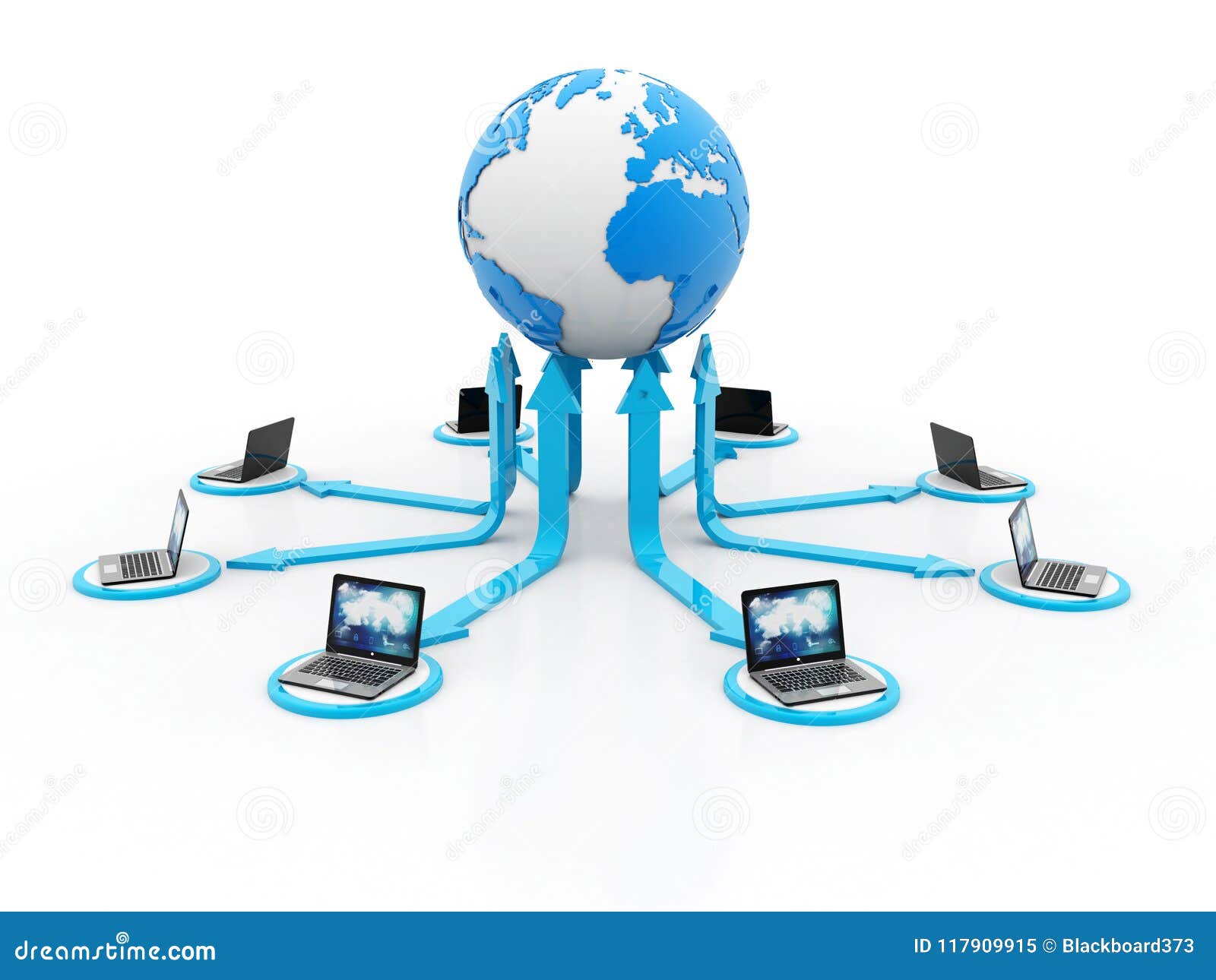 Global Internet Communication Concept,Computer Connected To Server. 3d ... Global Internet Communication Concept,Computer Connected To Server. 3d ...