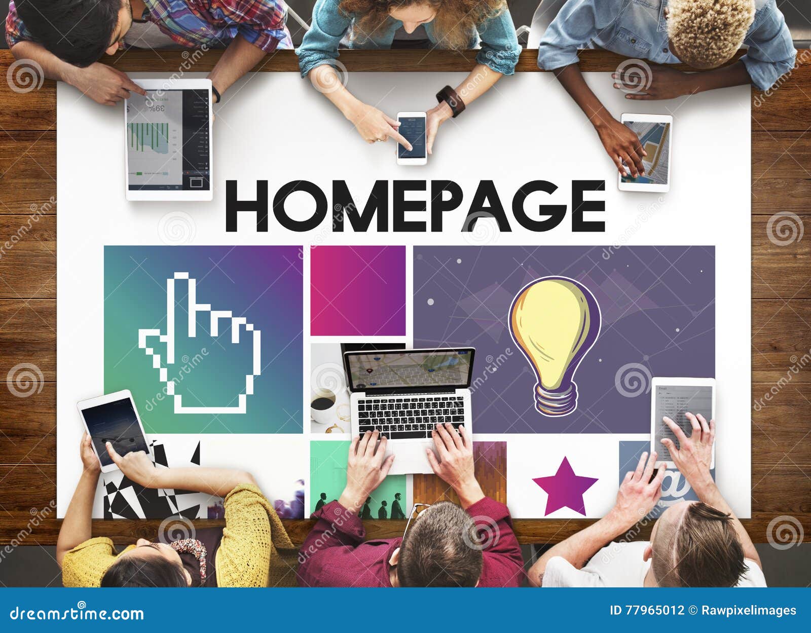 Computer Network Homepage Html Graphic Web Concept Stock Photo - Image ...