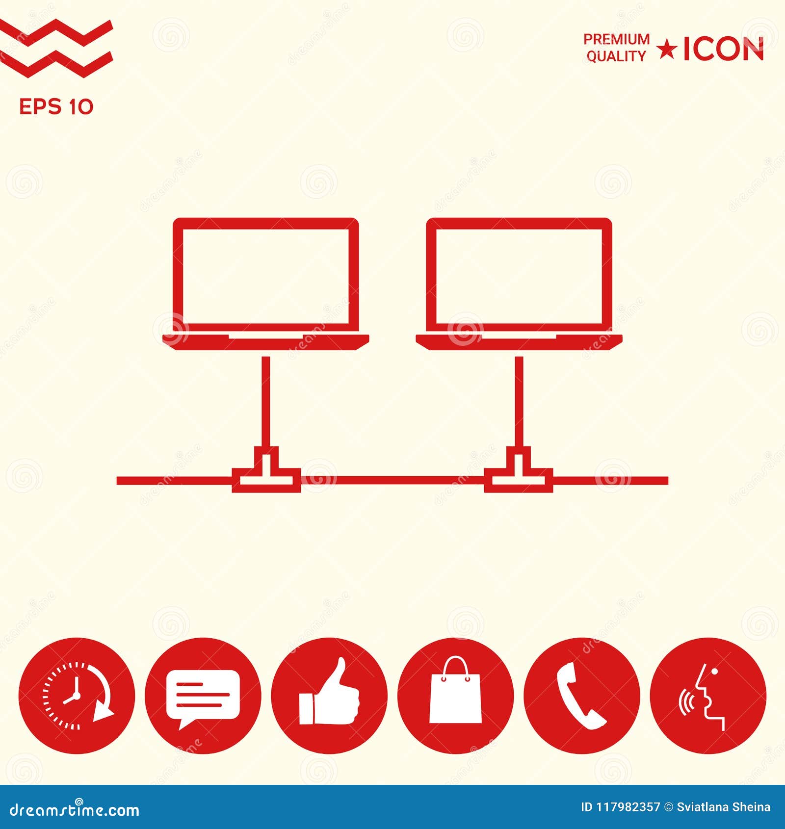 Computer network Icon stock vector. Illustration of ethernet - 117982357