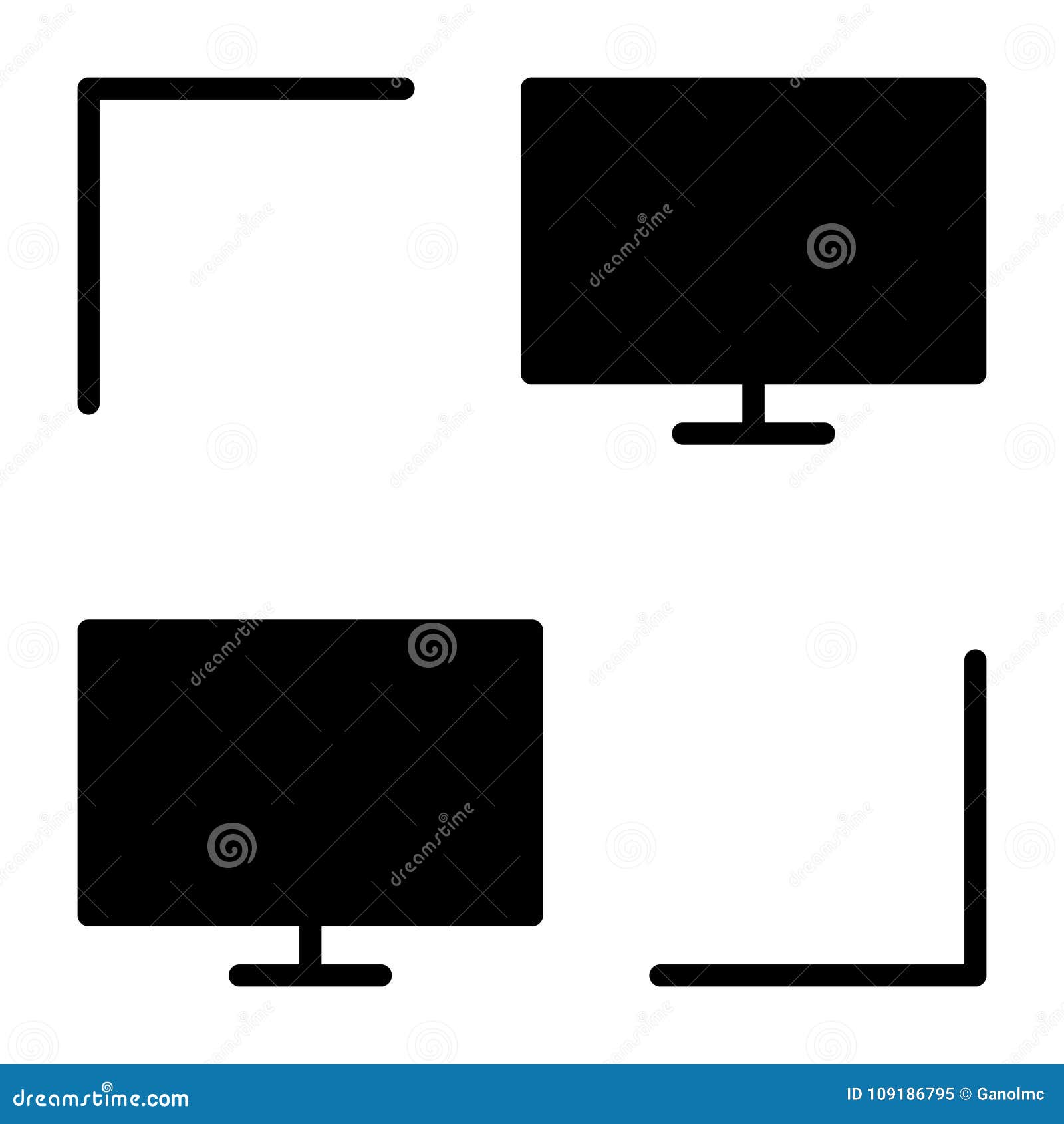 Computer Network Icon. LAN Vector Simple Minimal 96x96 Pictogram Stock ...