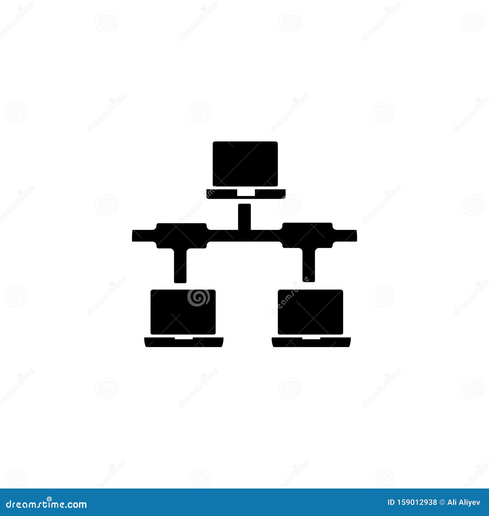 Computer Network Icon. Server Symbol Stock Vector - Illustration of ...