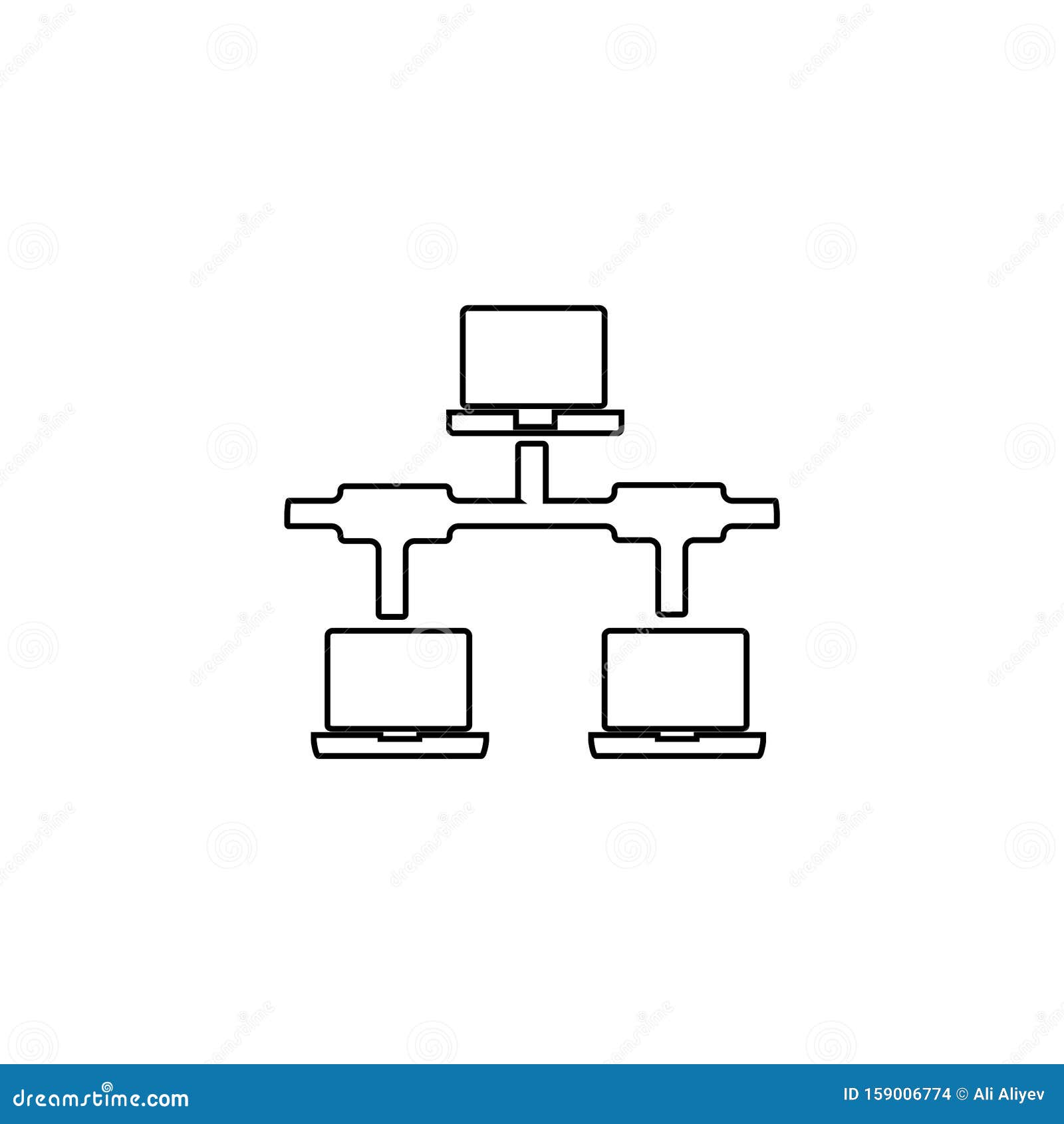 Computer Network Icon. Server Symbol Stock Vector - Illustration of ...