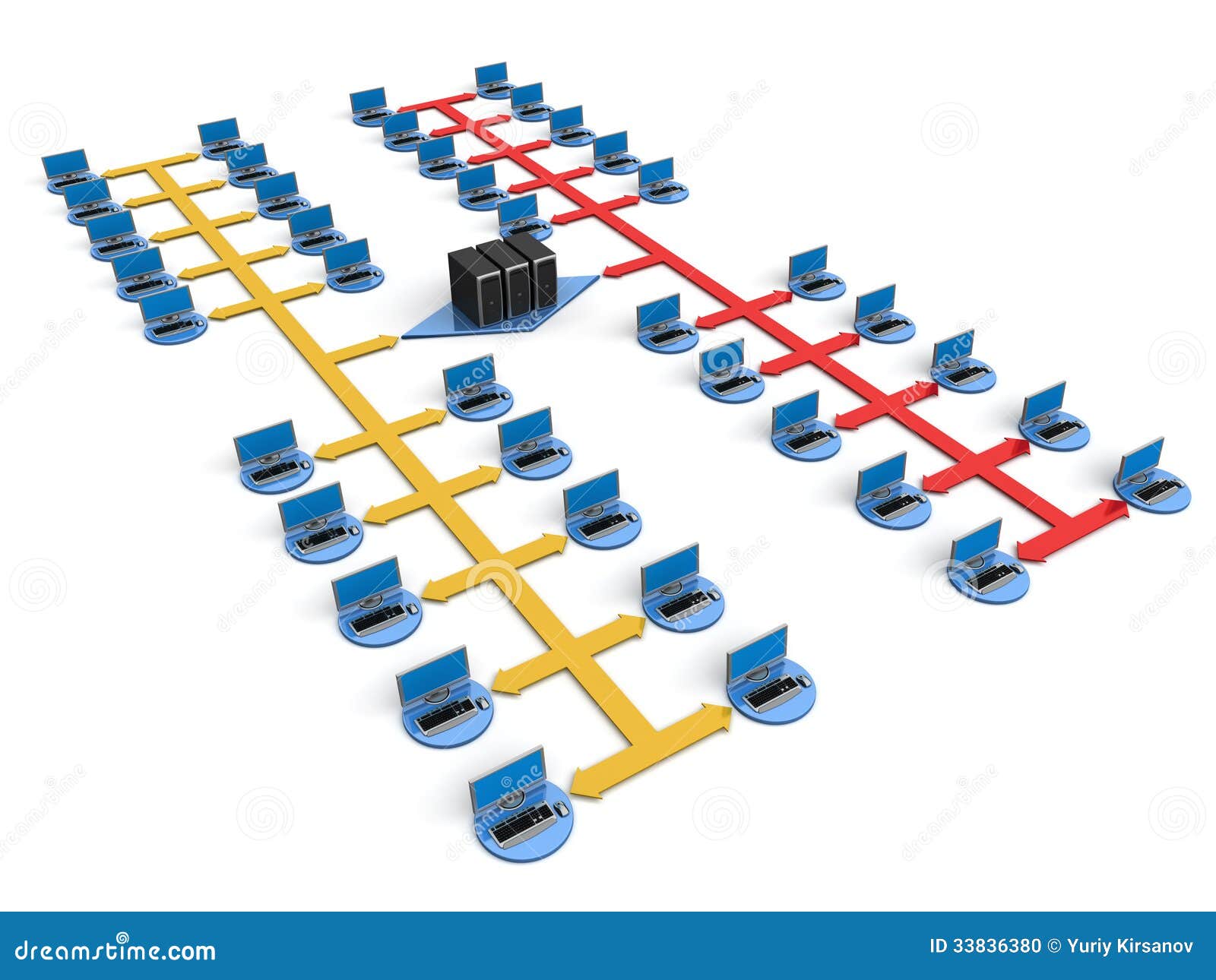 Computer Network stock illustration. Illustration of display - 33836380