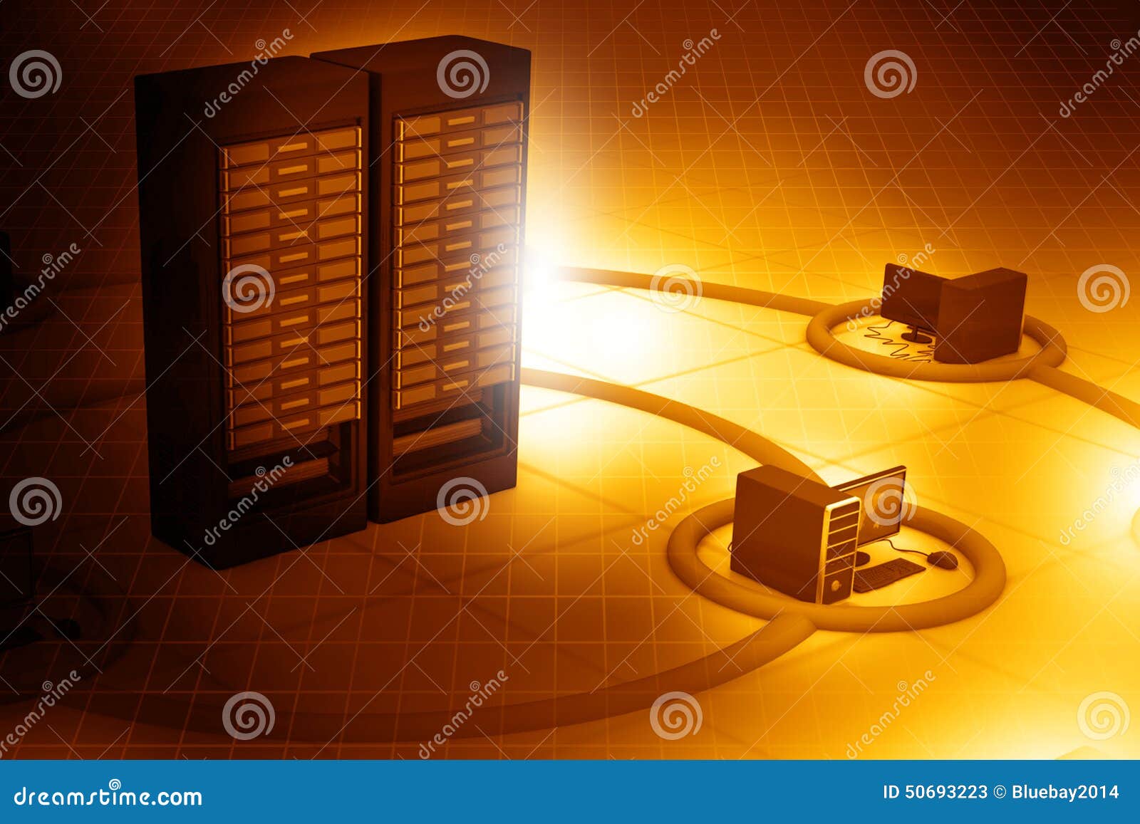 Computer Network stock illustration. Illustration of ethernet - 50693223