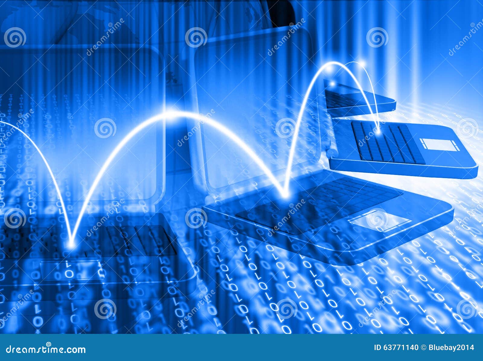 Computer Network stock illustration. Illustration of database - 63771140