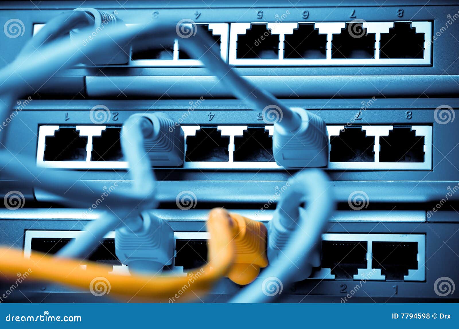 Computer Network and Internet Concept Stock Photo - Image of internet ...