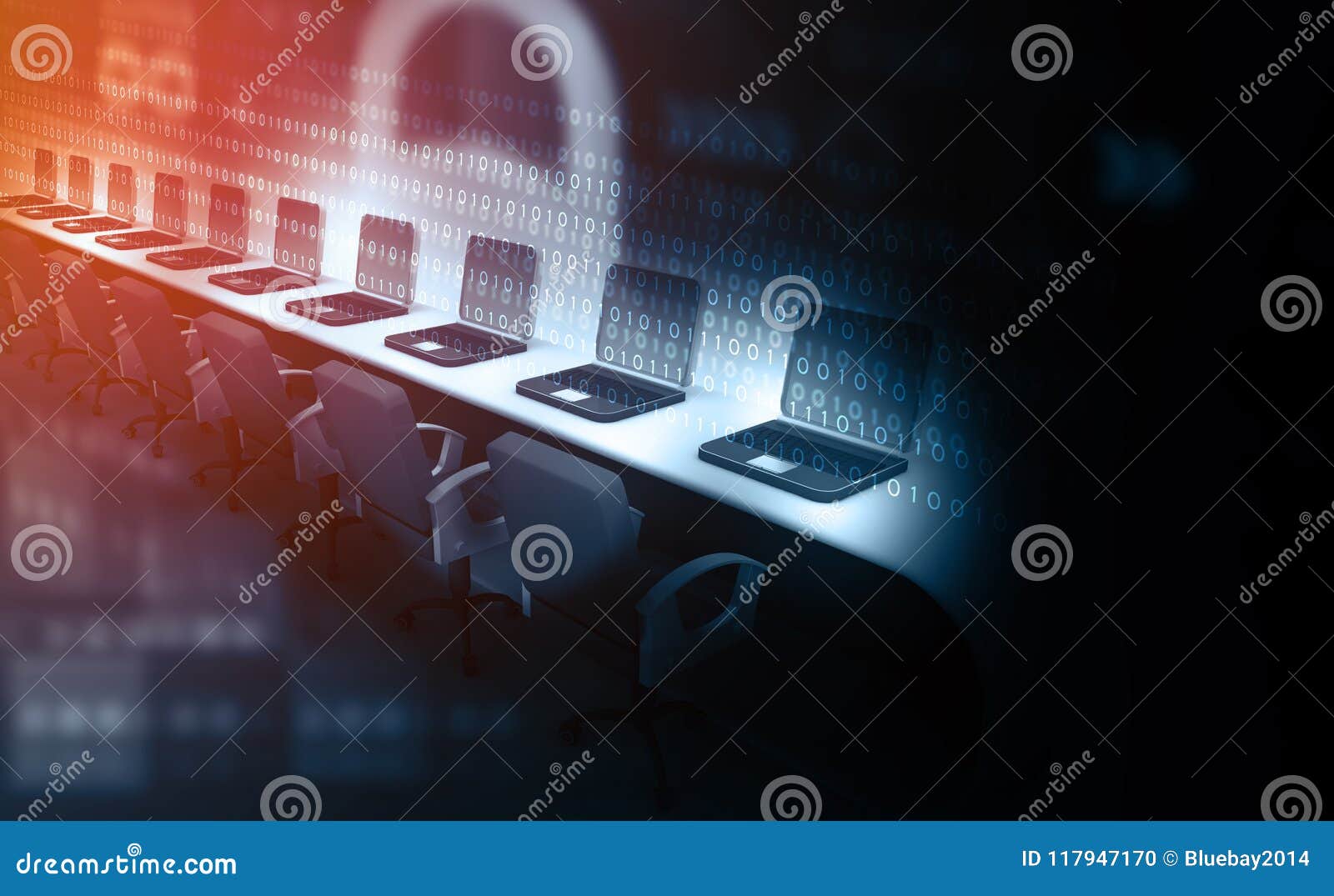 Computer Network and Internet Technology Stock Illustration ...