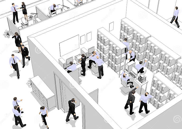 Computer Network Malfunction Stock Illustration - Illustration of ...