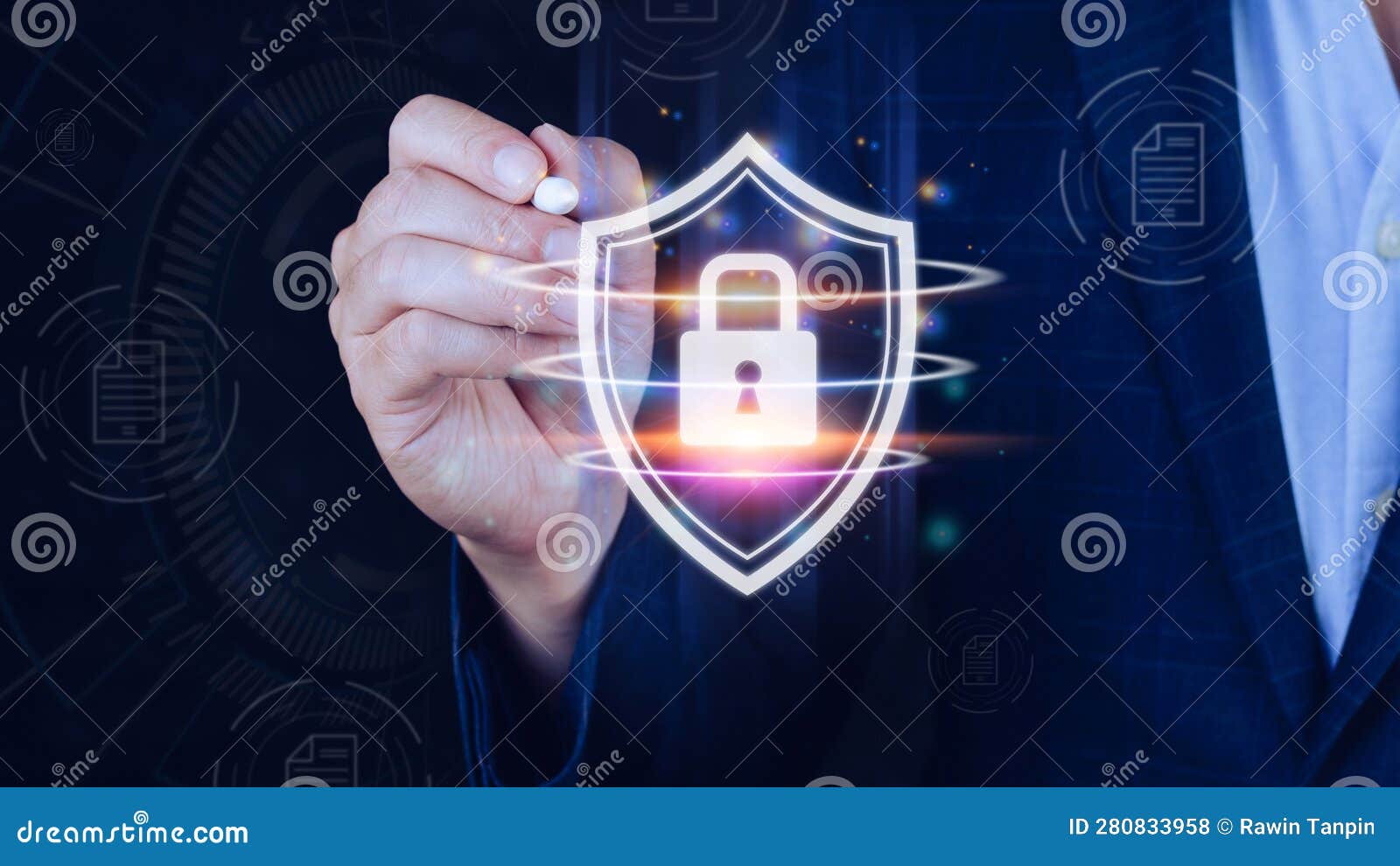 Computer Network Protection, Secure and Safe Your Data Concept ...