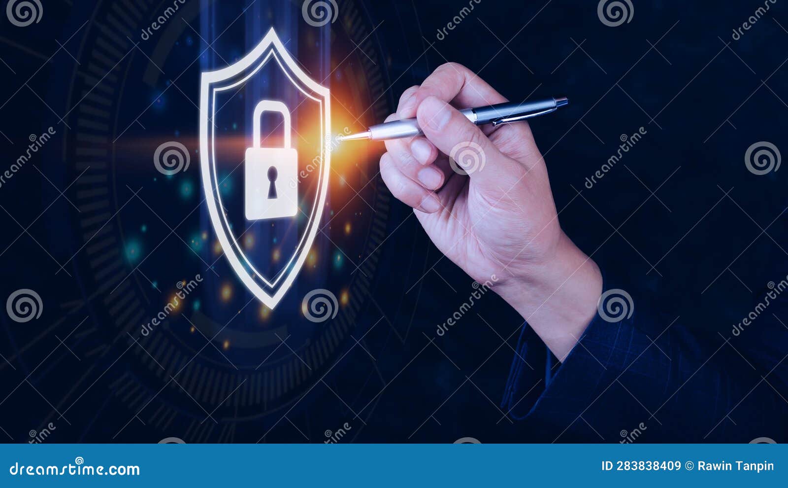 Computer Network Protection, Secure and Safe Your Data Concept ...