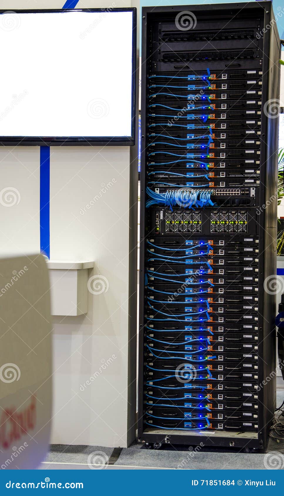 Computer network room stock photo. Image of exchange - 71851684