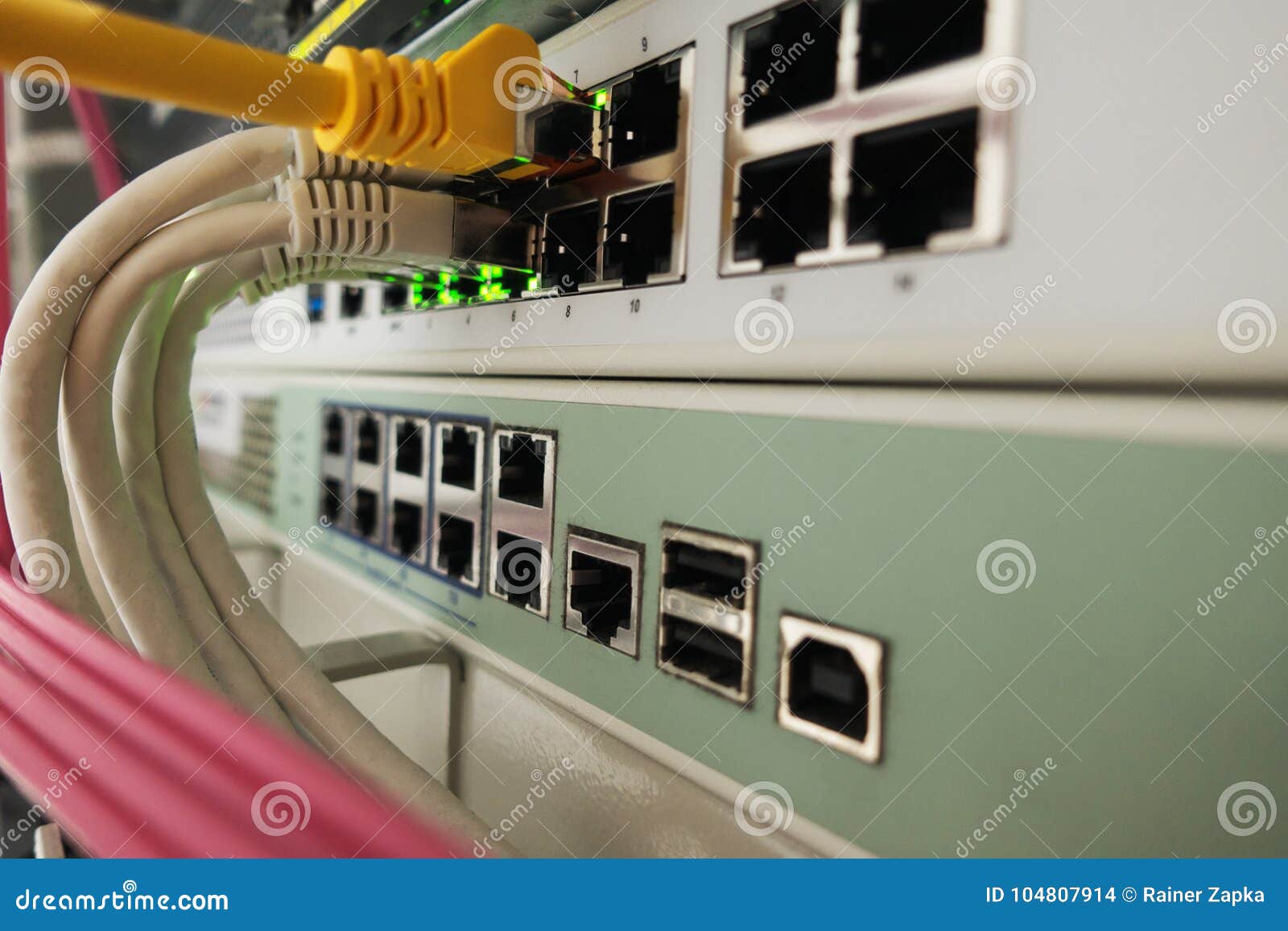 Computer network room stock photo. Image of service - 104807914