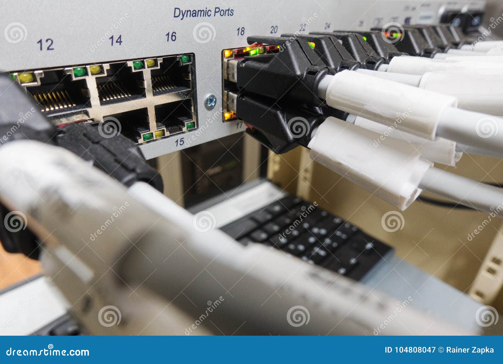 Computer network room stock image. Image of service - 104808047
